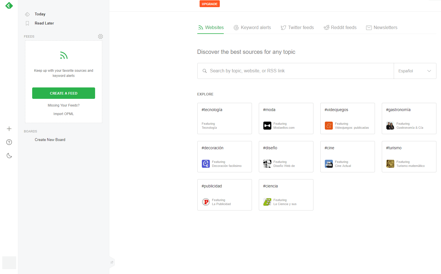 Ventajas del lector de RSS Feedly | Digital Menta